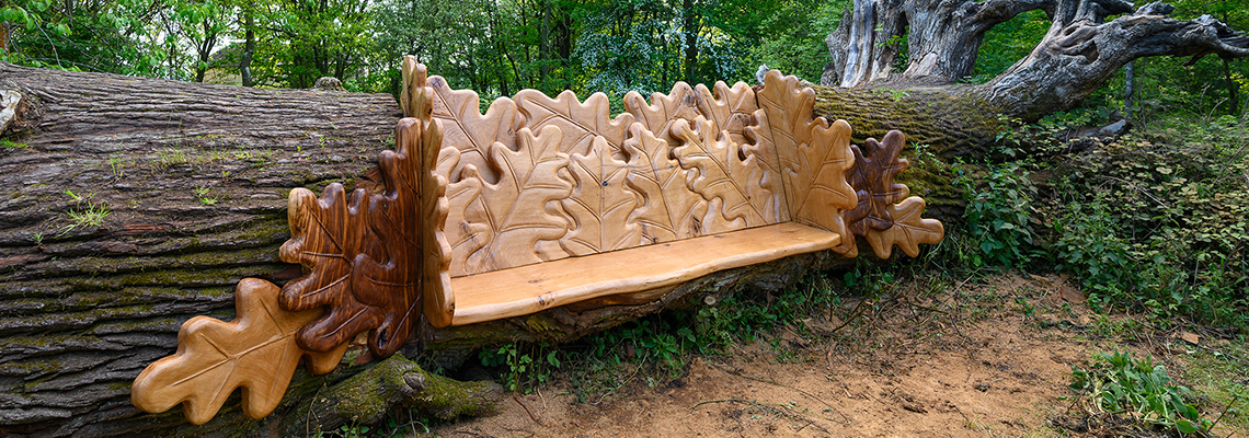 Oak Wood Sculpture Tree Of Life "Oak" | Precision Carving Of Solid